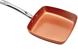 Amazon.com: Copper Chef 9.5 Inch Square Frying Pan - Skillet with ...
