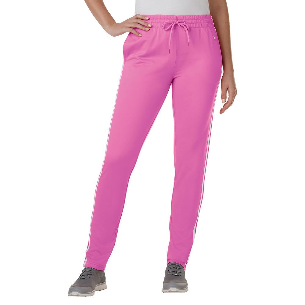 Amazon.com: Vevo Active Womens Track Pants with Contrasting Side Stripe ...