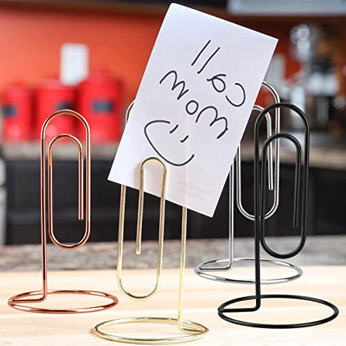 Snapklik.com : Desk Paper Clip, 4Pcs Jumbo Table Number Holders, Table ...