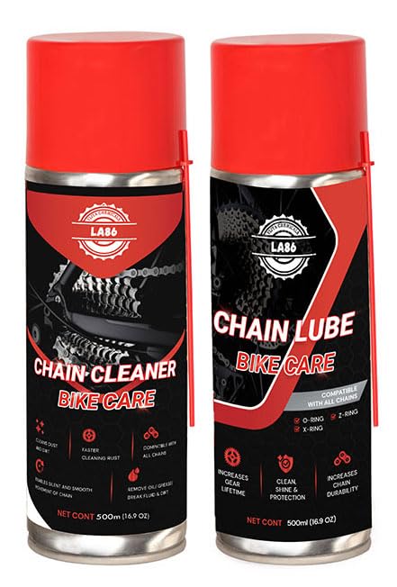 LA86 Chain Cleaner + Chain Lube (500ML - Each) - Complete Bicycle ...