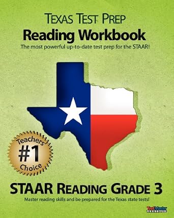 Amazon.com: Texas Test Prep Reading Workbook, Staar Reading Grade 3 ...