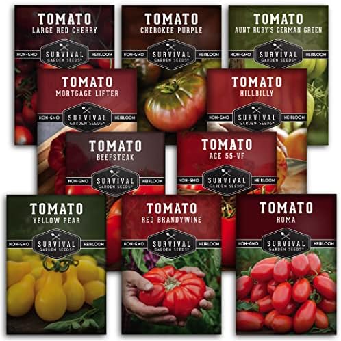 Amazon.com : Survival Garden Seeds 10 Tomato Collection - Cherokee ...