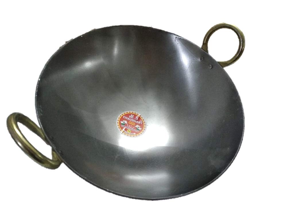 Buy Traditional Iron Kadhai (12 inches Big Kadhai) Online at Low Prices ...