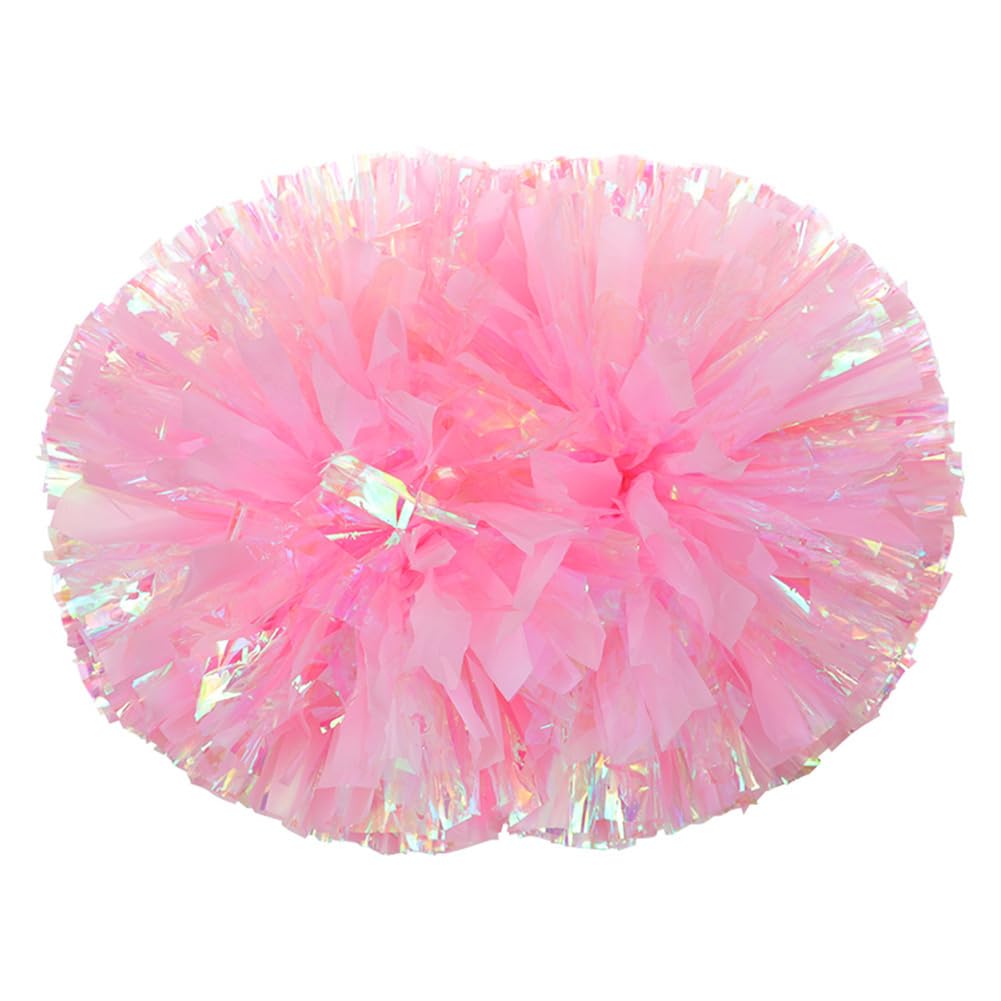 Amazon.com: 2 Pcs Cheerleading Pom Poms for Kids Adults, Metallic Matte ...