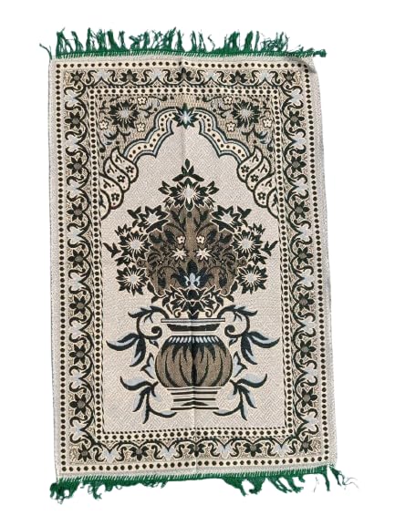 Buy ZELOX Prayer Mat Musalla soft Cotton for Salah Rectangular Design ...