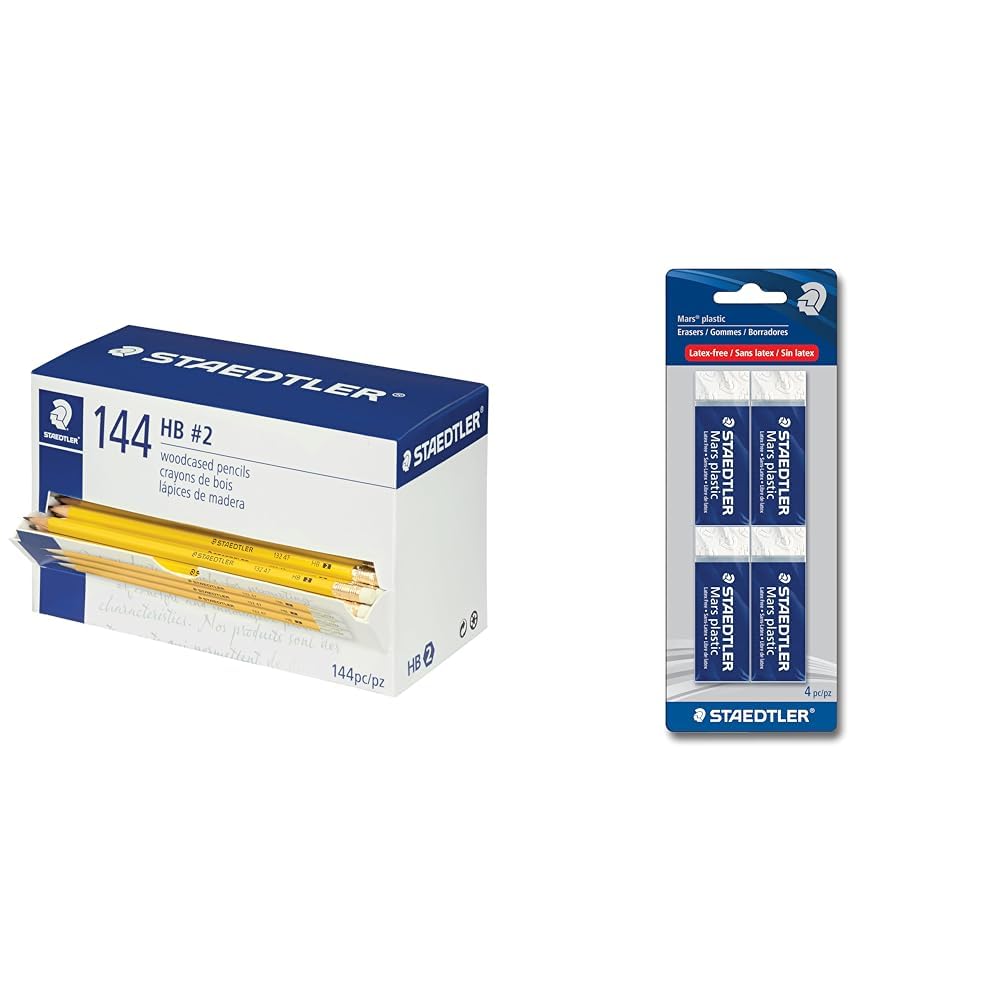 Amazon.com : STAEDTLER Yellow School Pencils, Pre-Sharpened HB/#2, Wood ...