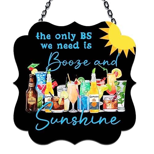 Amazon.com: The Only BS We Need Is Booze And Sunshine Sign/Pool Bar ...
