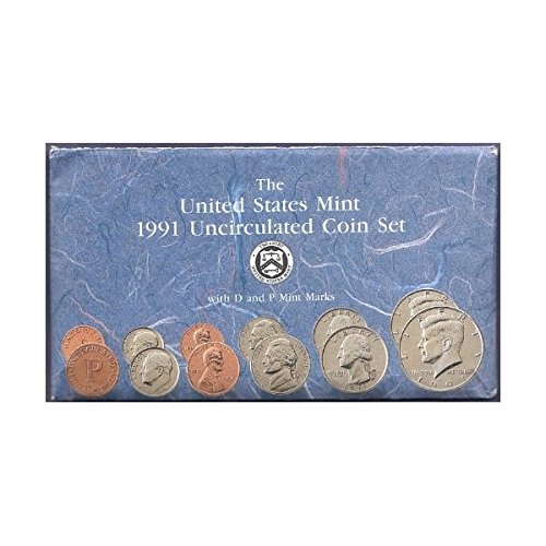 1991 P & D Mint Set in Original U.S. Government Packaging 10-Coins at ...