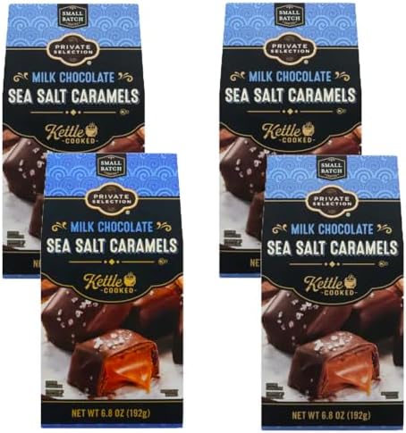 Amazon.com : Private Selection Milk Chocolate Covered Caramel With Sea ...