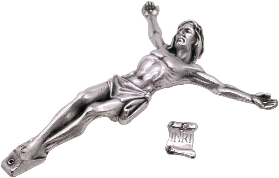 Corpus de metal plateado y letrero INRI Haz un crucifijo personalizado ...