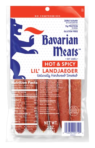 Snapklik.com : Bavarian Meats Hot & Spicy Lil Landjaeger German Style ...