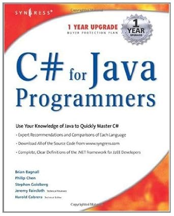 Amazon.com: C# For Java Programmers eBook : Cabrera, Harold: Kindle Store