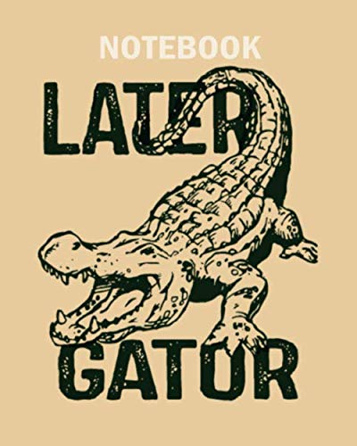Amazon.co.jp: Notebook: alligator crocodile later gator office job - 50 ...
