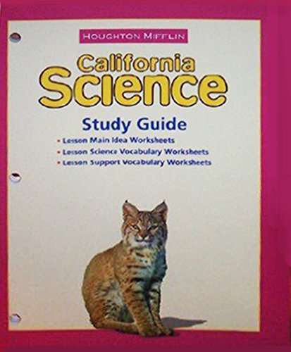Buy Science California Study Guide Blm Level, 6 (Houghton Mifflin Science) Book Online at Low ...