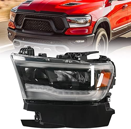 Amazon.com: VLINCAR LED Headlight Assembly Compatible with Dodge Ram ...