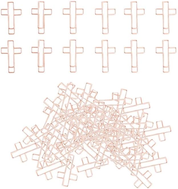 Amazon.com : 30 Pcs Cross Shape Paper Clips Creative Paperclips ...