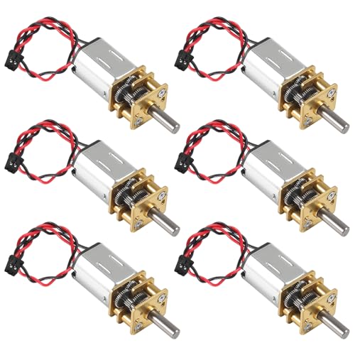 Snapklik.com : Coliao 6pcs Mini Micro N20 Gear Motor DC 3V-6V Slow ...