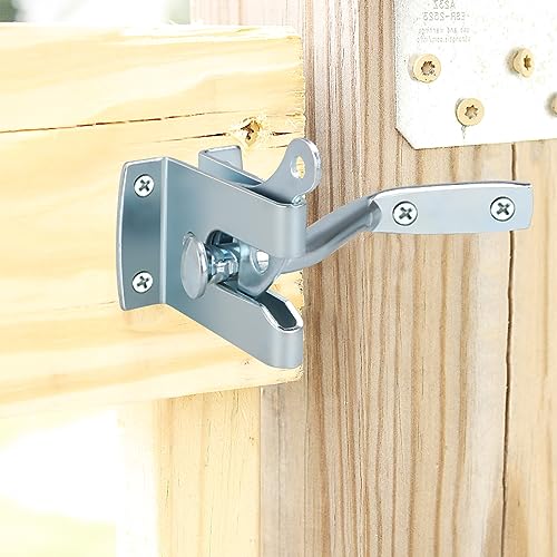YAYODS 3PCS Auto Gate Latch Heavy Duty, Garden Gate Latch for Wooden ...