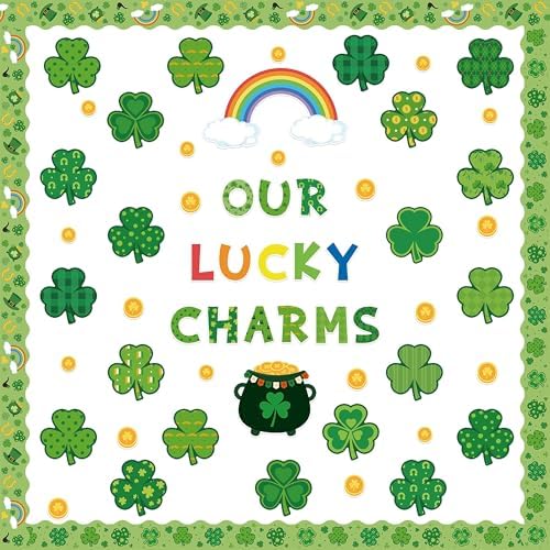 Amazon.com: Arosche St Patricks Day Bulletin Board Decorations Set Our ...