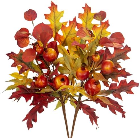 Amazon.com: Briful 37'' Fall Decor Artificial Maple Leaf Branches,Large ...