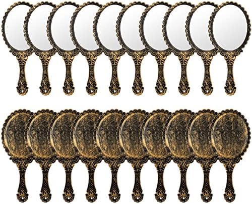 Amazon.com: Namalu 20 Pcs Vintage Handheld Mirrors, 9.8" l x 4.5" W ...