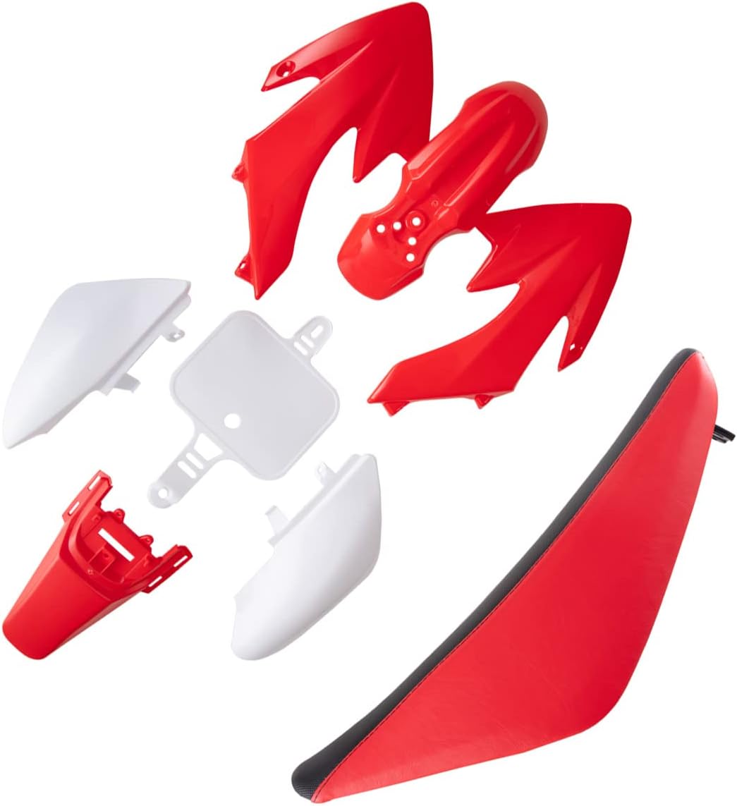Amazon.com: Dirt Pit Bike Plastics Kit with Seat, XR50 CRF50 Plastic ...