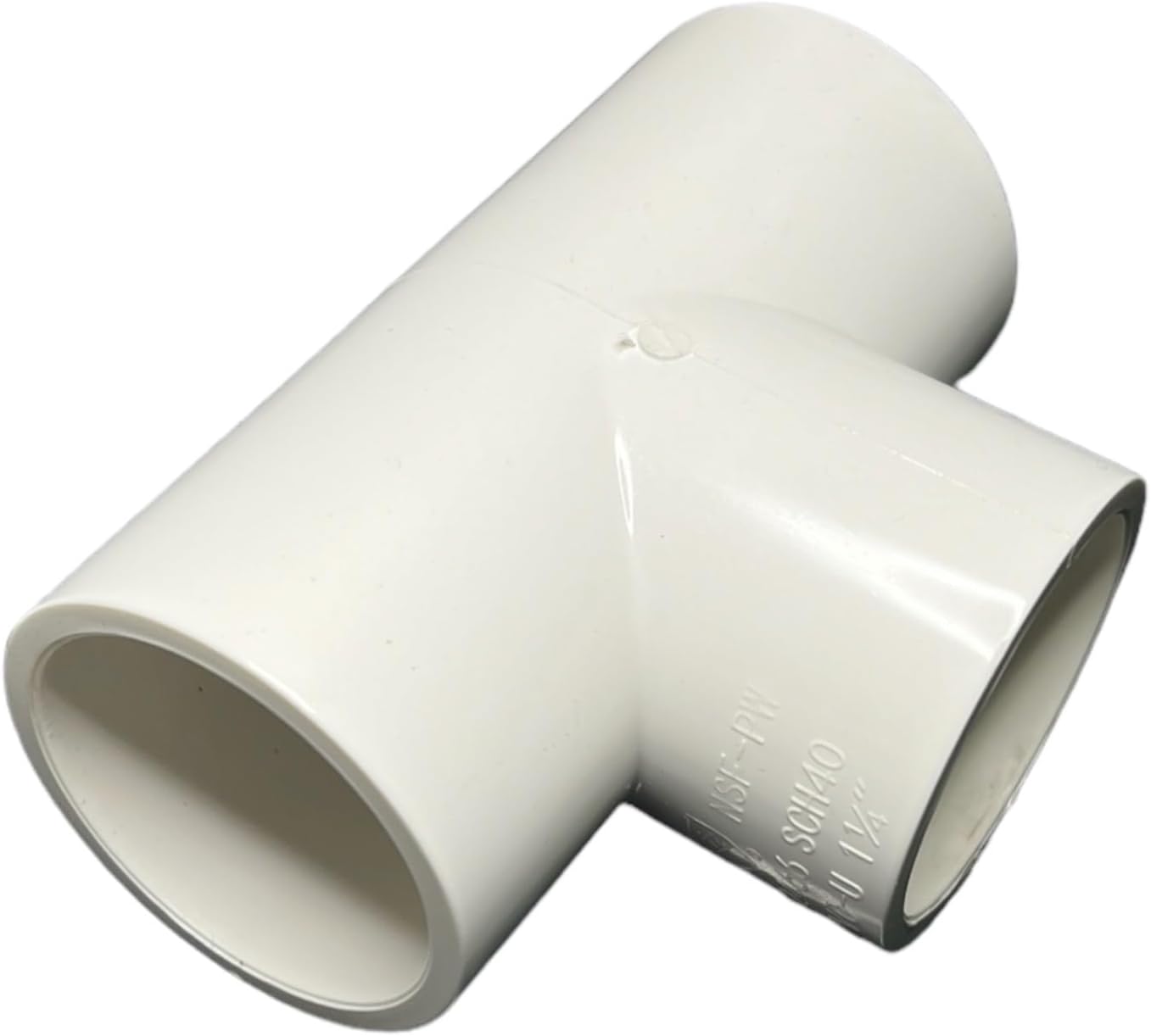 Amazon.com: Straight Tee, Schedule 40 PVC Fitting 1-1/4 inch (50 Count ...