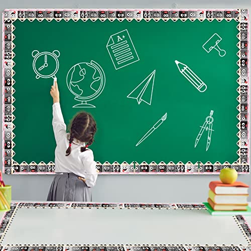 Snapklik.com : 67ft Pencils Bulletin Board Border Cute Faces Pencils ...