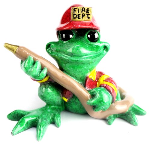 Buy Kitty's Critters Code Red Fireman Frog Figurine Online at Low ...