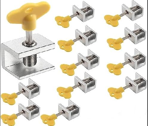 KC Mart 12 Pack Window Locks Aluminum Alloy Sliding Door Lock for Kids ...