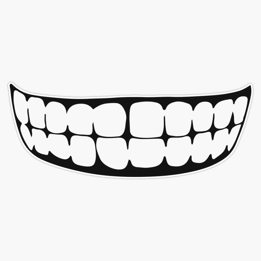 Amazon.com - shark mouth teeth Sticker Bumper Sticker Vinyl Decal 5"