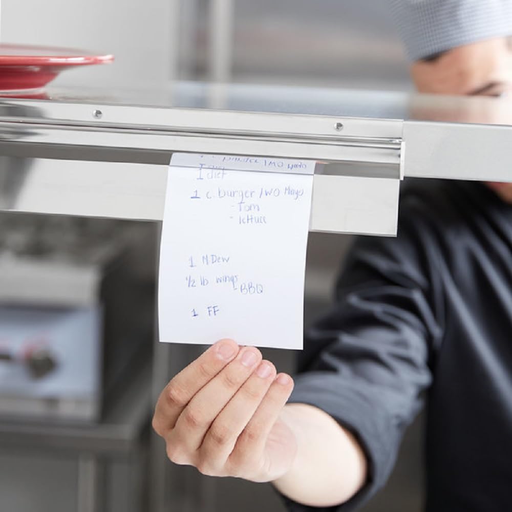 Snapklik.com : 36" Stainless Steel No Clip Check Holder Ticket Rack ...
