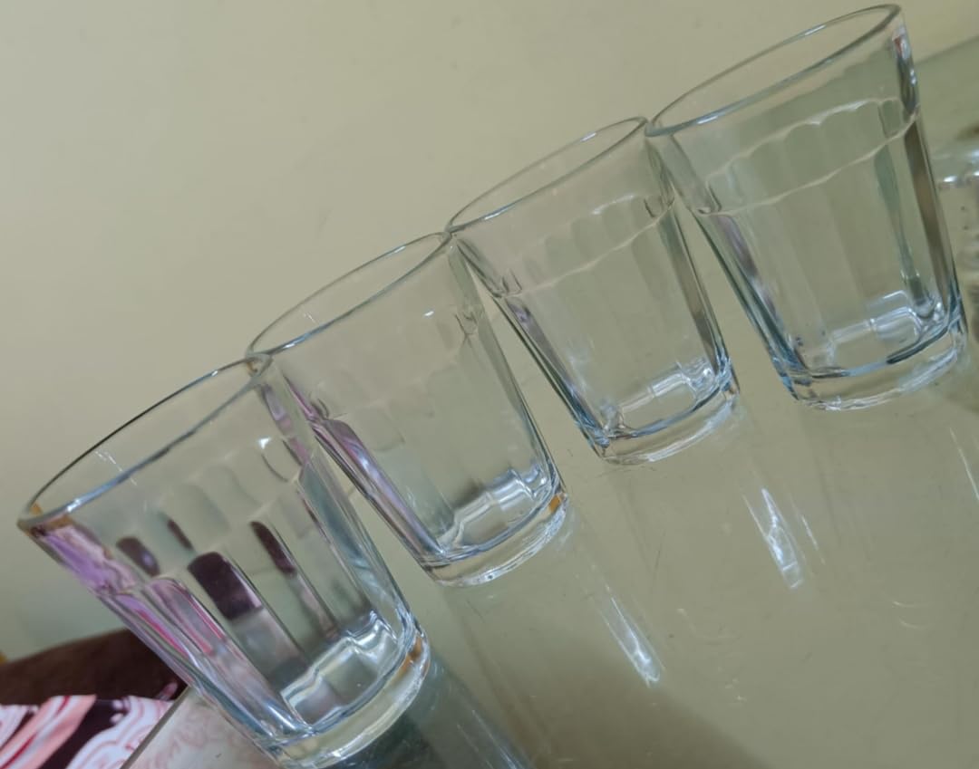 Buy HINTOSS Tea Glasses Set of 6 | Cutting Chai Glasses Set of 6 ...