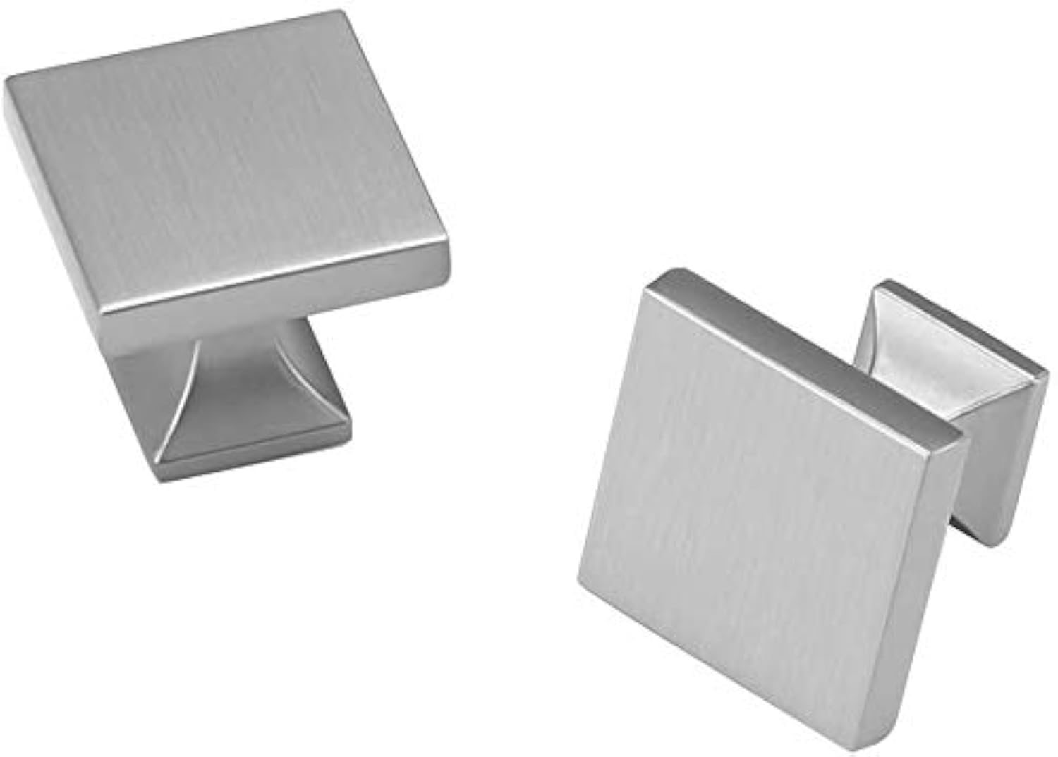 homdiy 5 Pack Square Knobs Brushed Nickel Drawer Knobs - Square Cabinet ...
