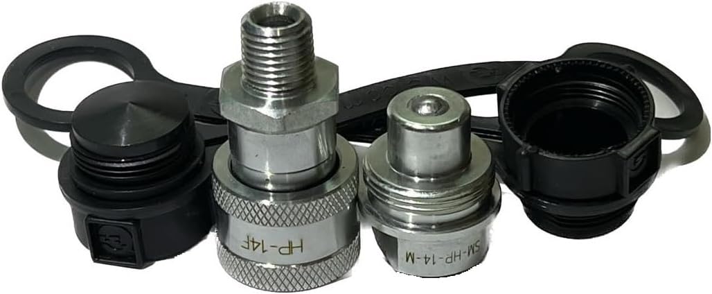 Amazon.com: 1/4" High Pressure Hydraulic Screw Coupler/Coupling | 10000 ...