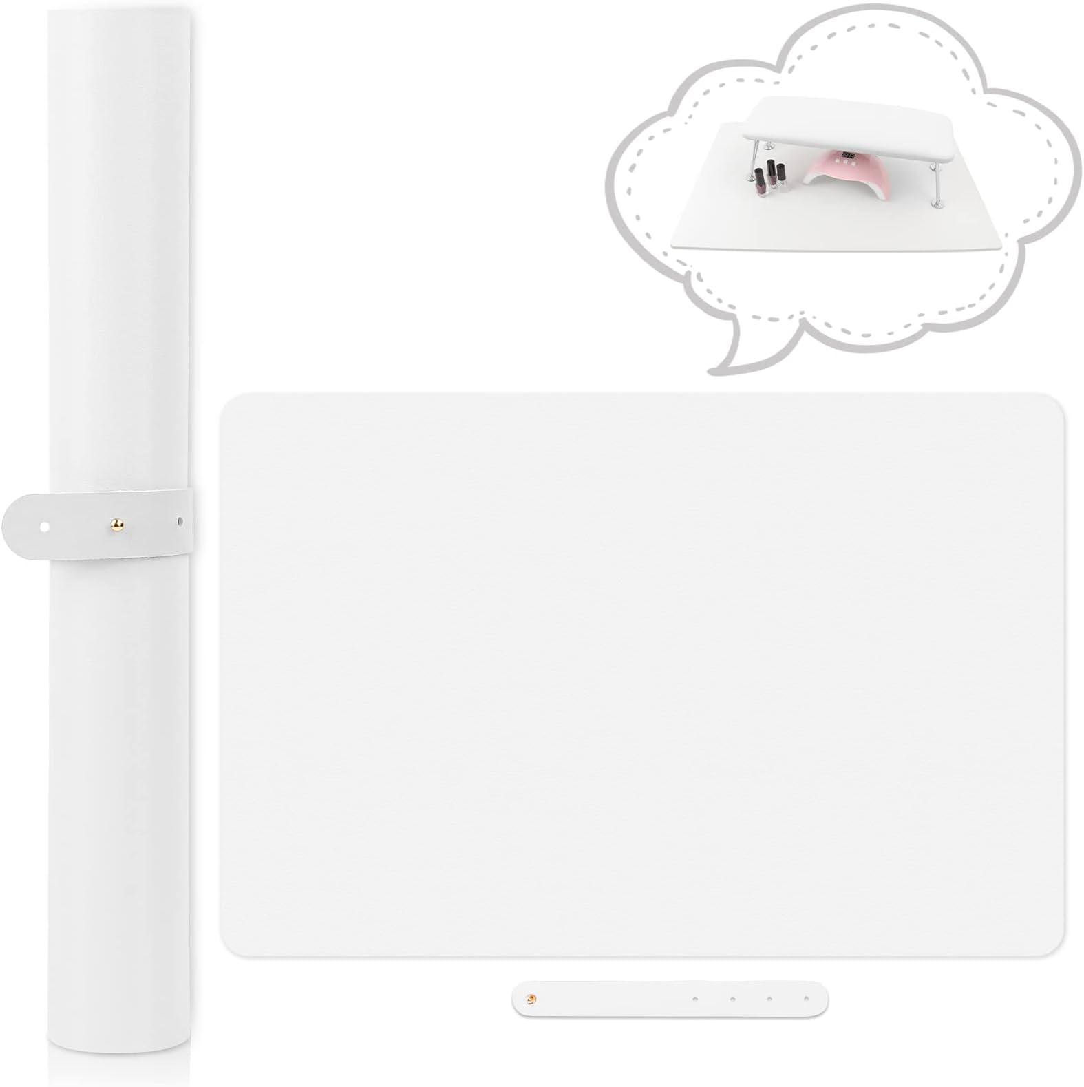 Amazon.com: Pink Nail Art Table Mat, Pink Nail Art Silicone Hand Pillow ...