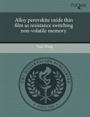 Amazon.co.jp: Alloy Perovskite Oxide Thin Film As Resi : Wang, Yudi: 本