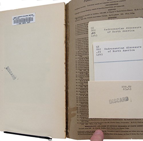 Hadrosaurian dinosaurs of North America, (Geological Society of America ...