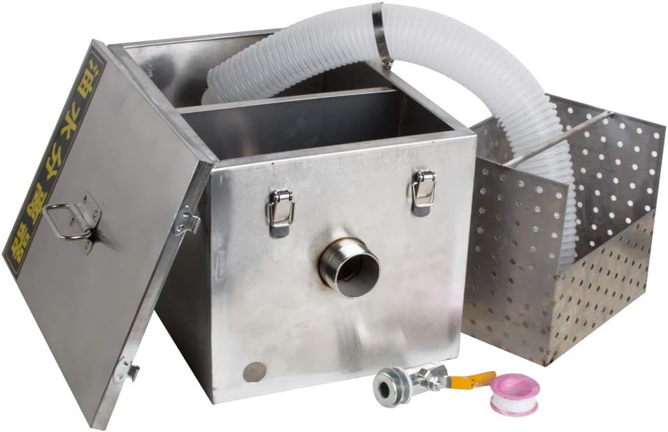 Amazon.com: Stainless Steel Grease Trap Detachable Grease Interceptor ...