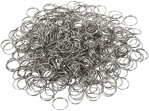 PATIKIL Mini Split Rings, 500 Pack 11mm/0.4" OD Split Circular Ring ...