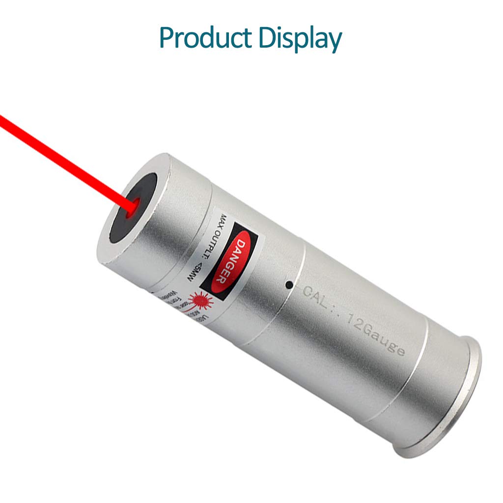 Snapklik.com : MOSANDON 12-Gauge Red Dot Laser Bore Sight In Chamber ...
