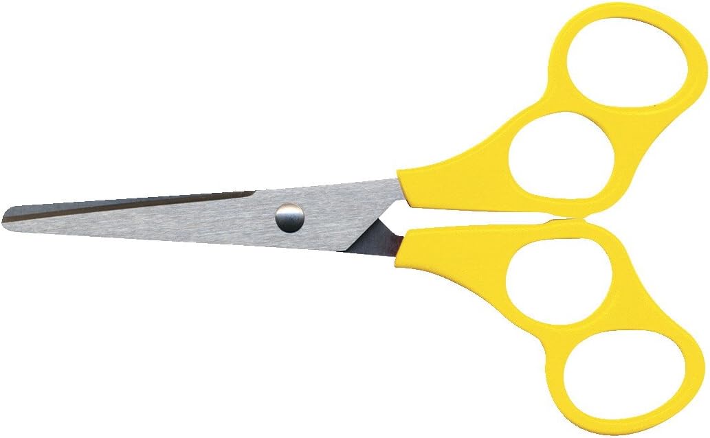 Amazon.com: School Smart V-Shape Blunt Tip Training Scissors, 5 Inches ...