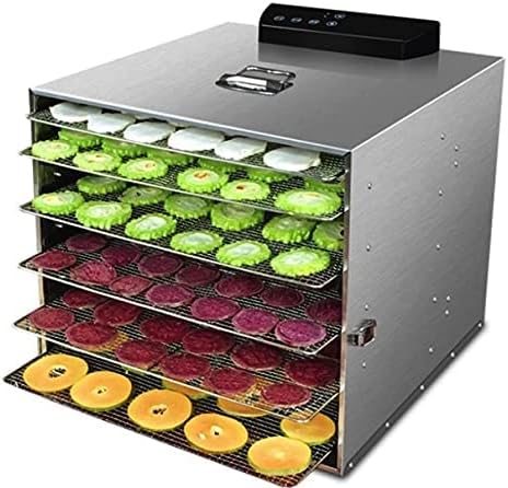 Buy ECOTECH Stainless Steel Food Dehydrator Machine, Fruit & Vegetable Dryer with 12 Stainless ...