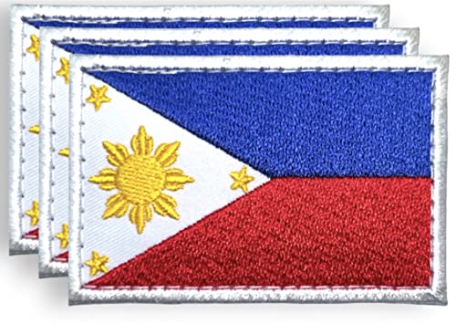 DM 3Pack Philippines Flag Patch Filipino Flags Patches, - Want It All