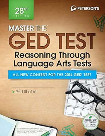 Amazon.com: Master the GED Test: Reasoning Through Language Arts Tests ...