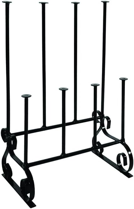 Garden Pride Wellington Boot Rack/Walking Boot Stand - Black - Metal ...