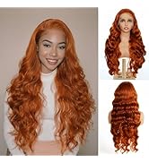 Amazon.com : MISS FANCY 32 Inch Black Lace Front Wigs For Women 13X6 HD ...