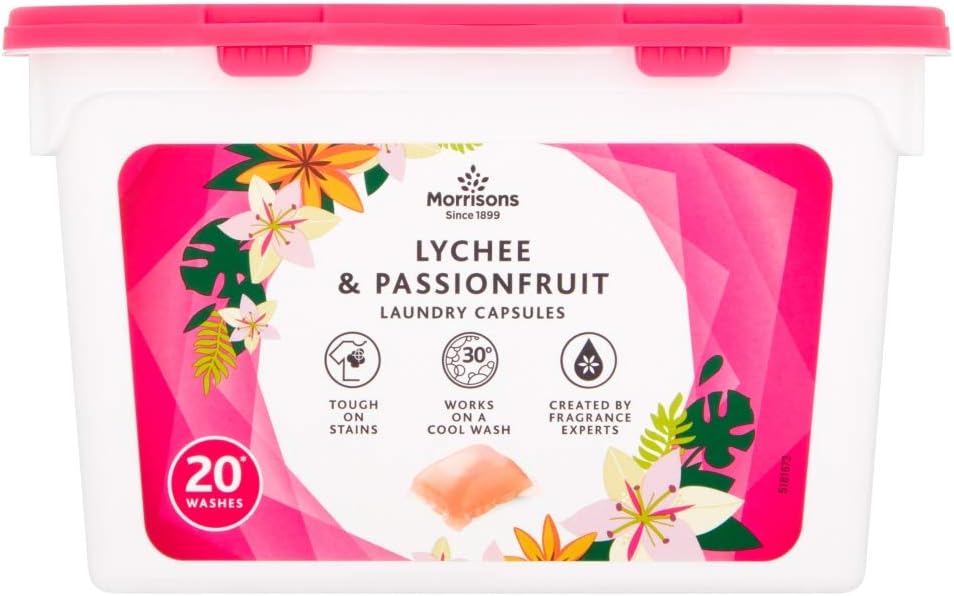 Morrisons Lychee & Passionfruit Laundry Capsules 20 Washes : Amazon.co ...