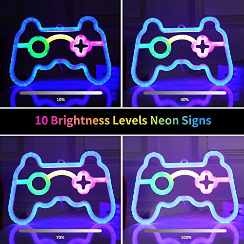 AoMeiJia Game Light Gaming Neon Light Sign, LED USB Powered Dimmable ...