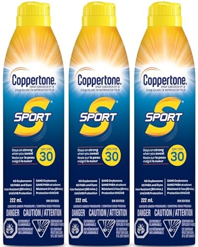 Amazon.com: Coppertone SPORT Sunscreen Spray SPF 100, Water Resistant ...